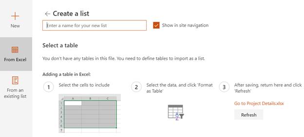 How To Create List From Excel In SharePoint Online Modern Site